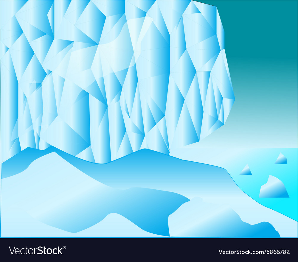 Ice background Royalty Free Vector Image - VectorStock
