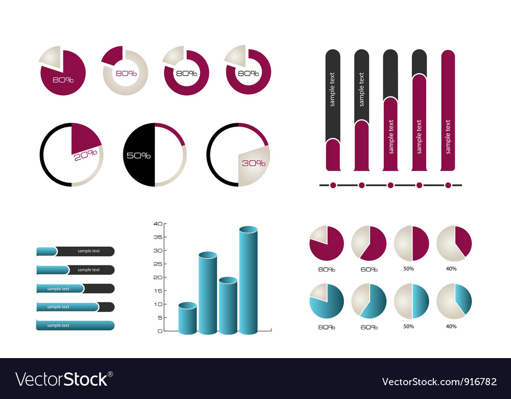 Infographics elements Royalty Free Vector Image