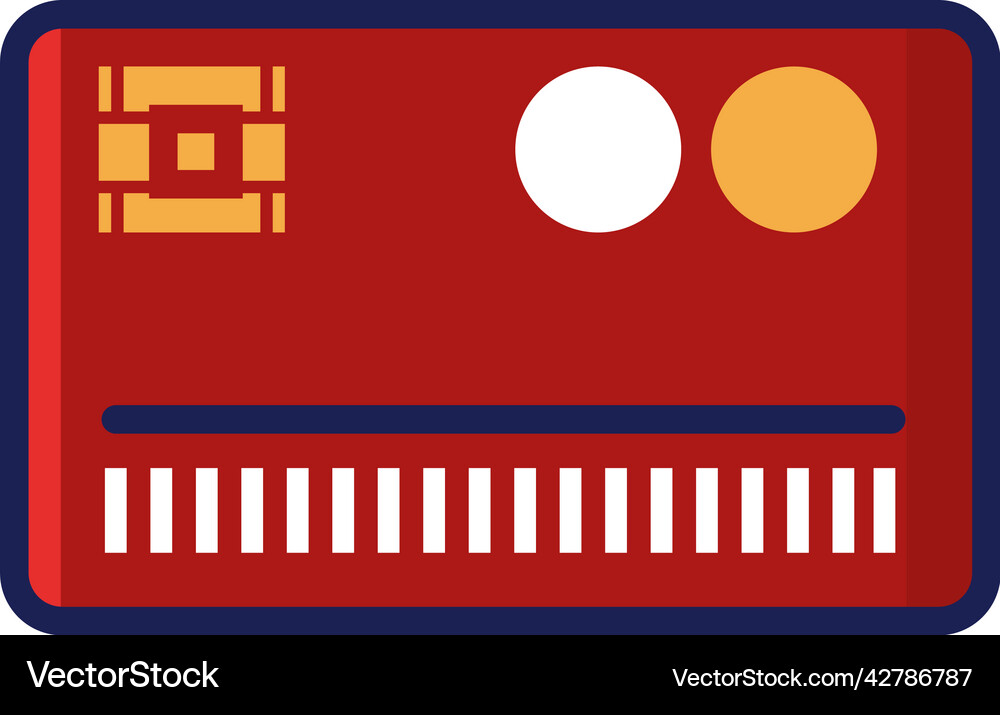 Bank credit or debit card Royalty Free Vector Image