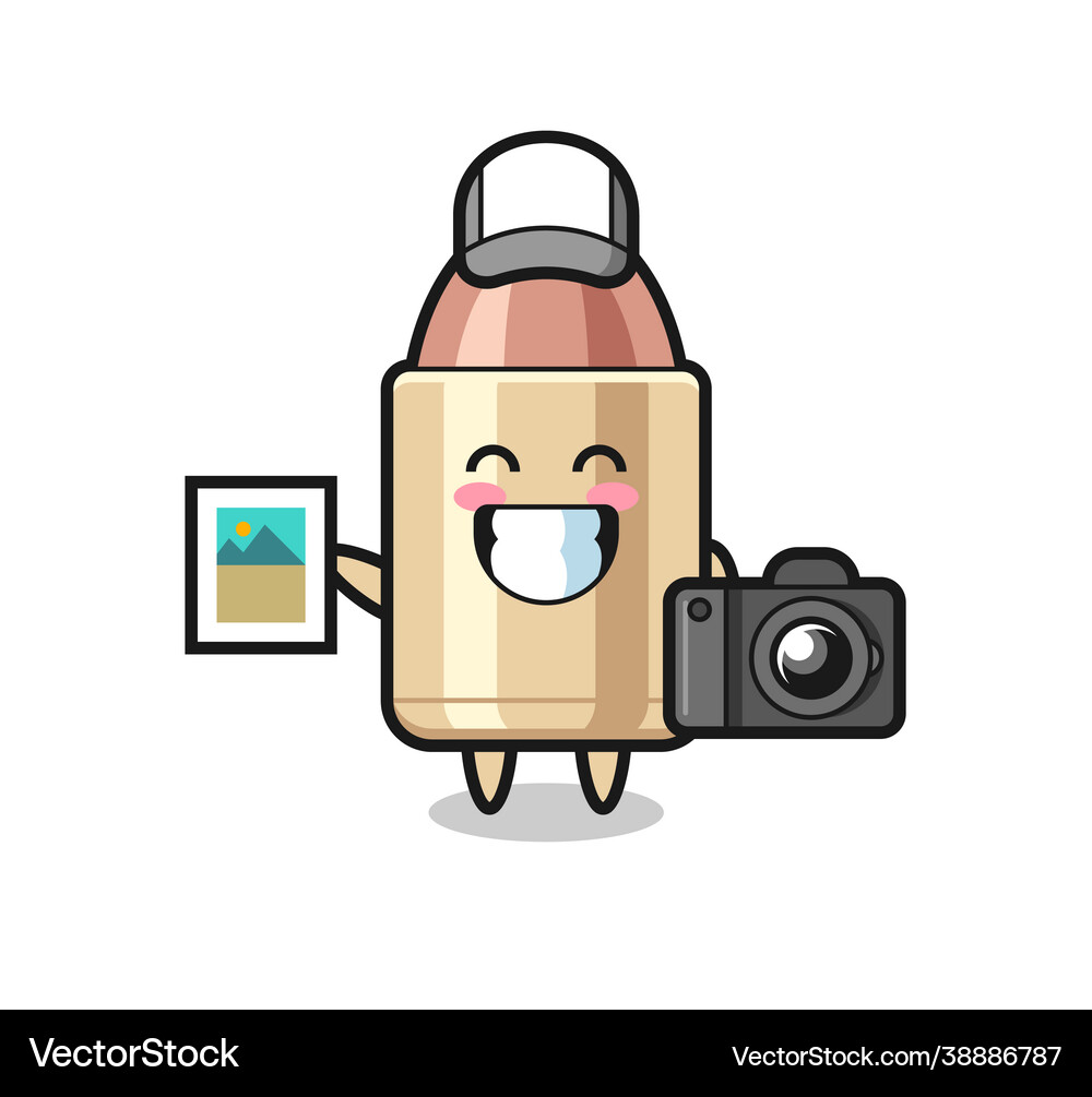 Character bullet as a photographer Royalty Free Vector Image