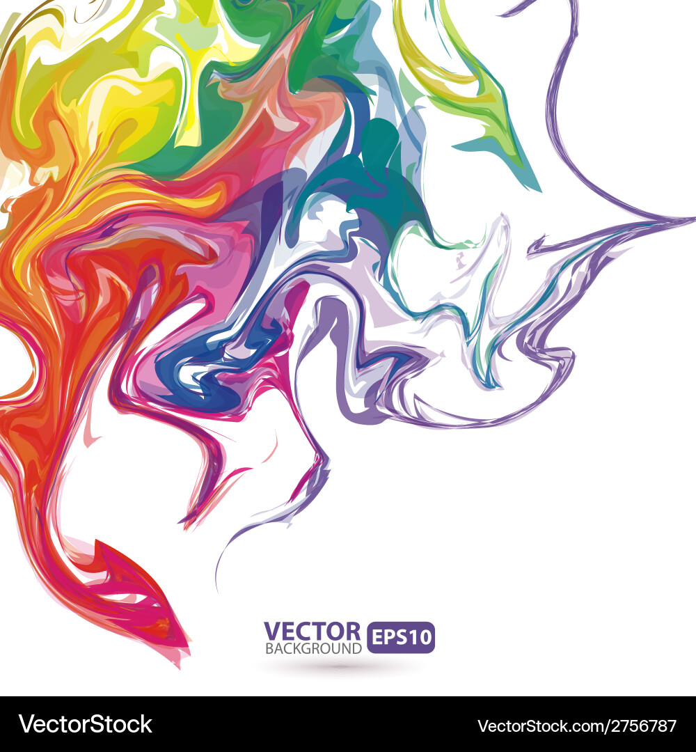 Colorful stains paint abstract background Vector Image