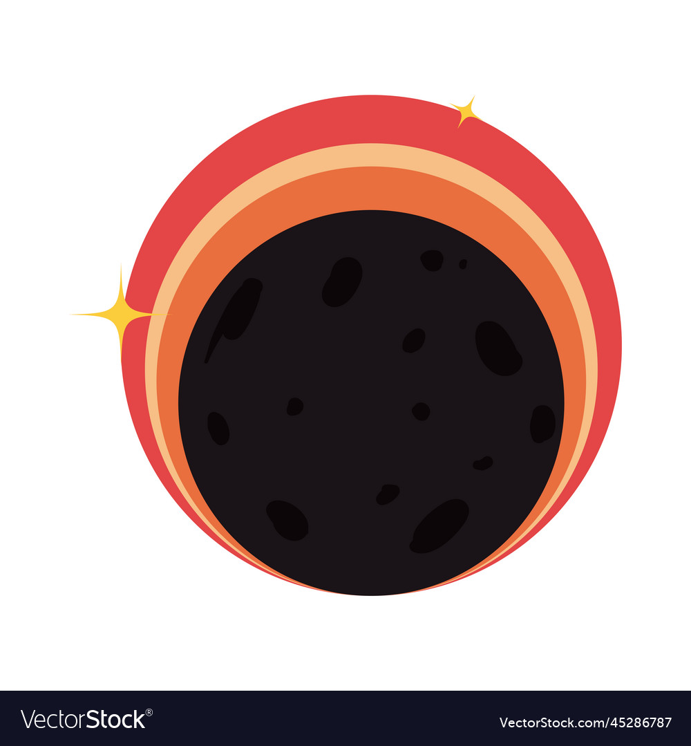 Flat lunar eclipse design Royalty Free Vector Image