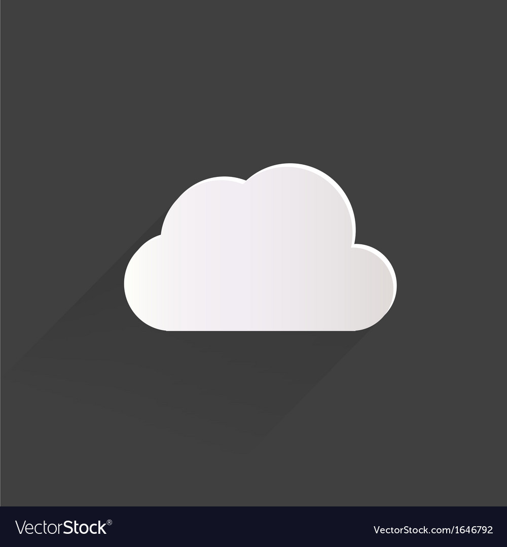 Cloud application web icon Royalty Free Vector Image