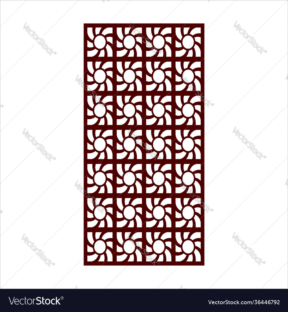 Laser cut islamic pattern Royalty Free Vector Image