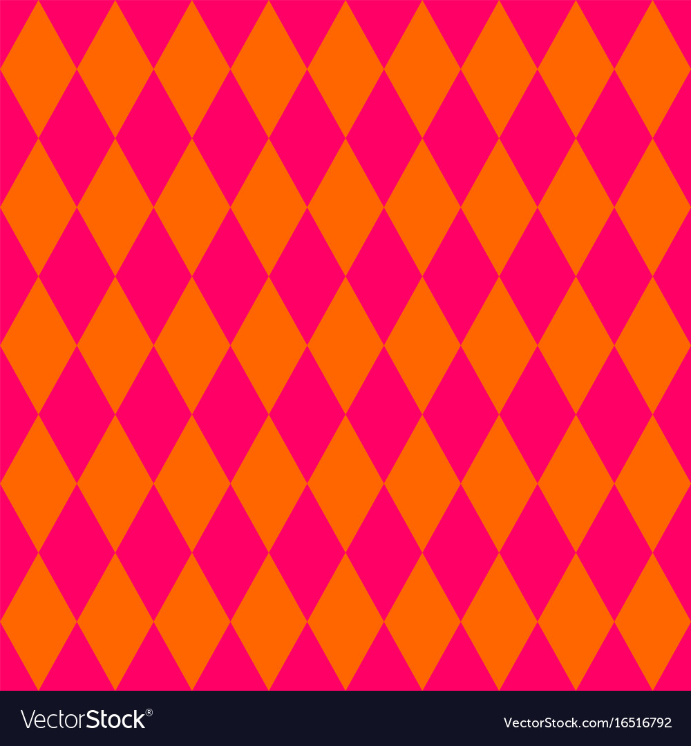 Tile orange and pink pattern Royalty Free Vector Image