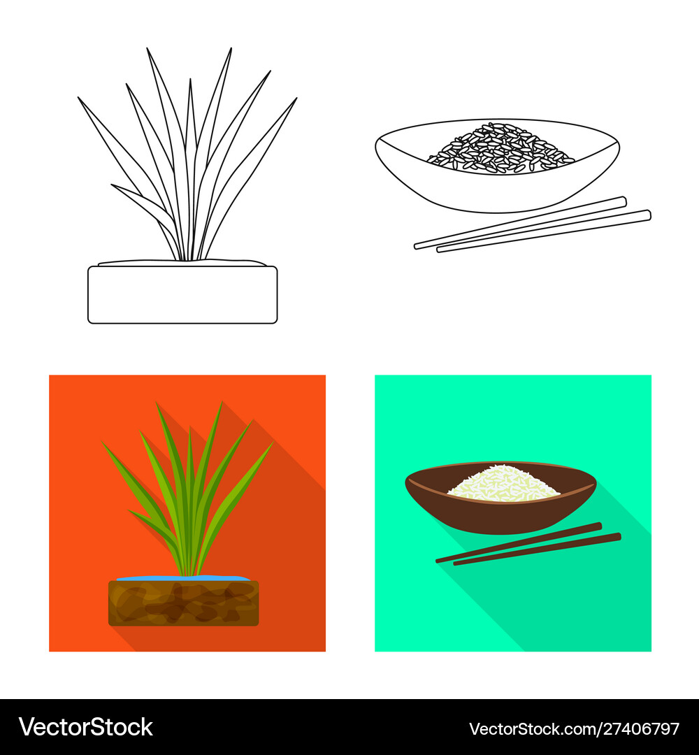 Design crop and ecological sign Royalty Free Vector Image