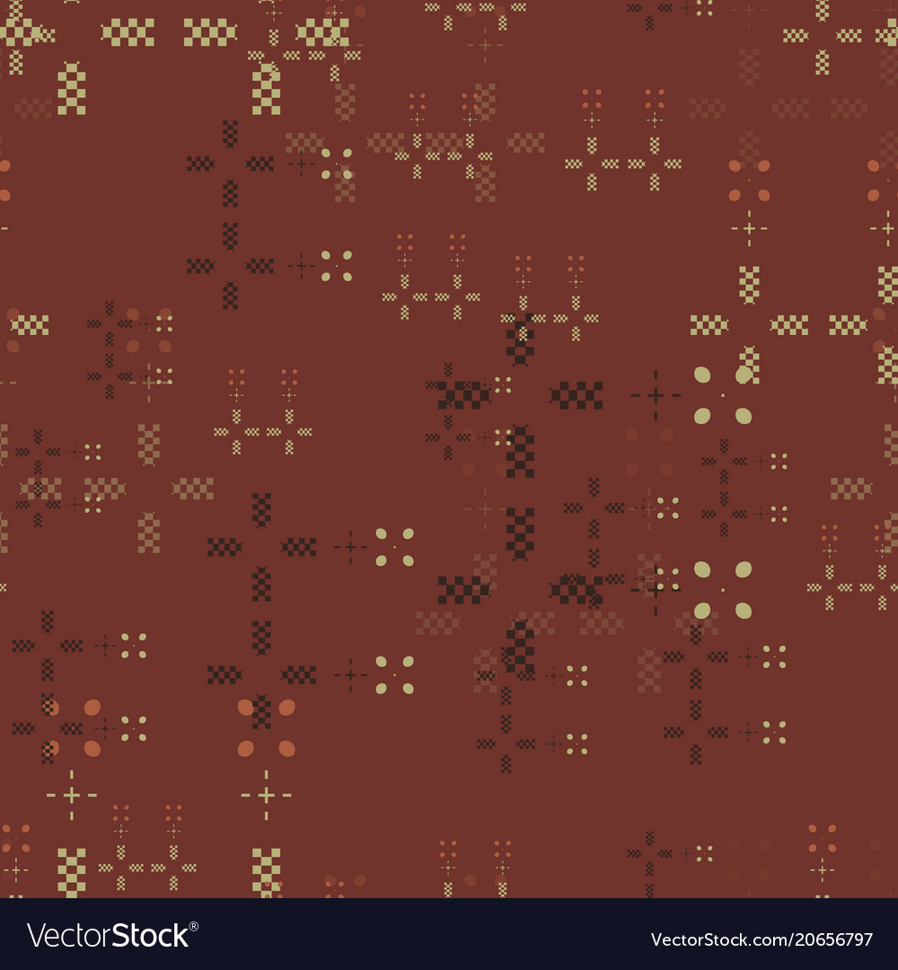 Distressed geometric seamless pattern Royalty Free Vector