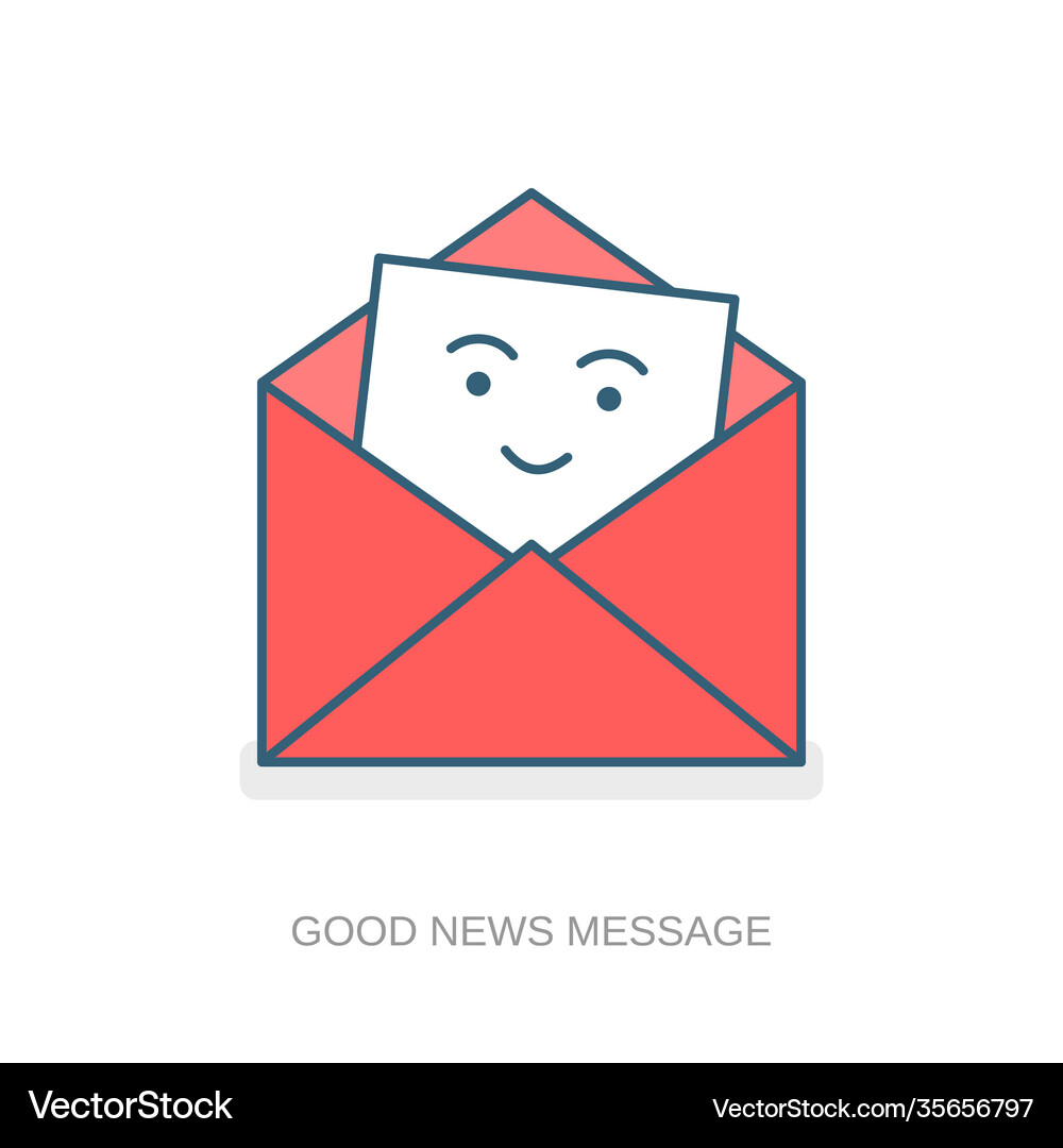 Good news message mailing list icon Royalty Free Vector