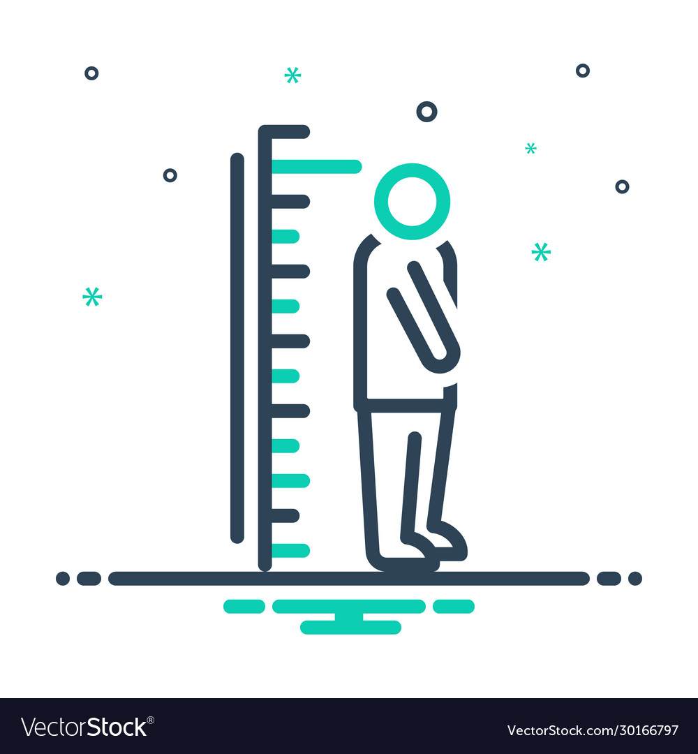 Height Royalty Free Vector Image - VectorStock