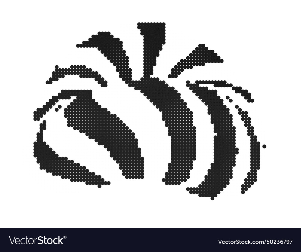 Monochrome stippled plant foliage artwork Vector Image Monochrome stippled plant foliage artwork Vector Image