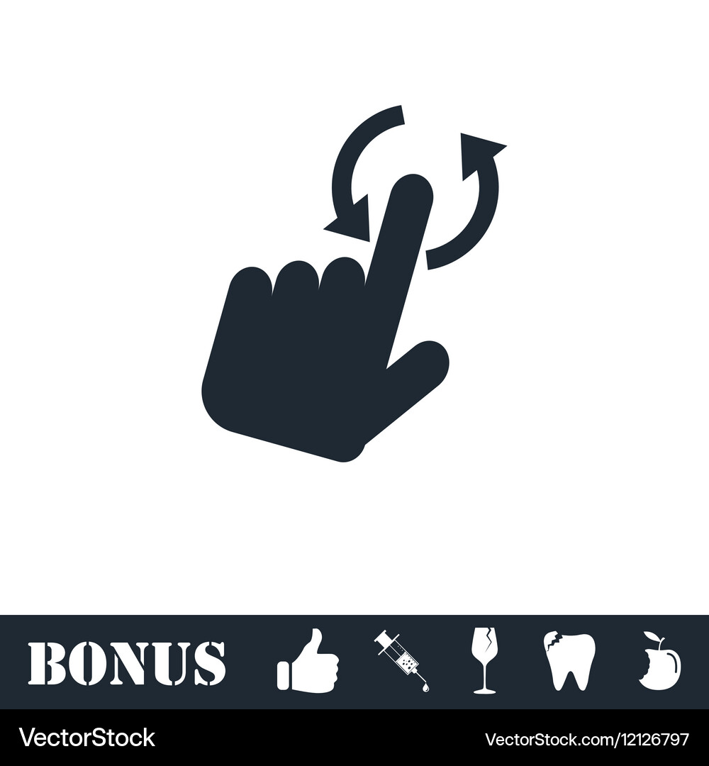 Rotate smartphone or cellular phone or tablet icon