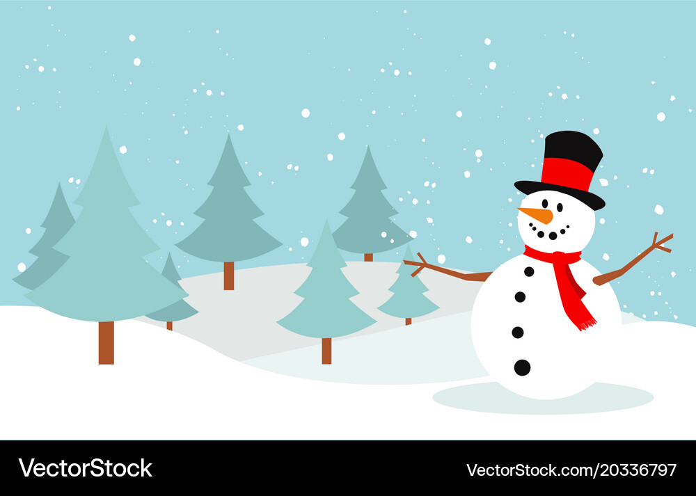 Snowman Royalty Free Vector Image - VectorStock