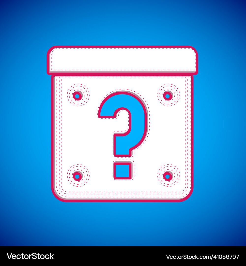 White mystery box or random loot box for games Vector Image