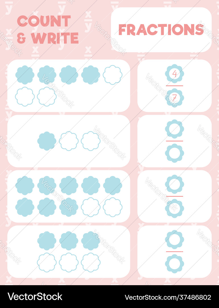 Math Fractions Practice Page