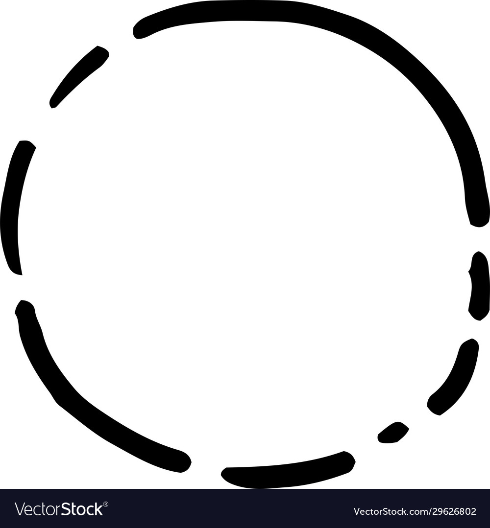 Handwritten circle variations Royalty Free Vector Image