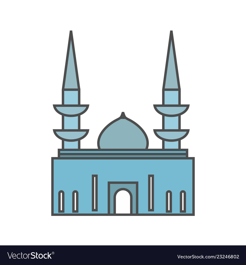 Mosque icon Royalty Free Vector Image - VectorStock