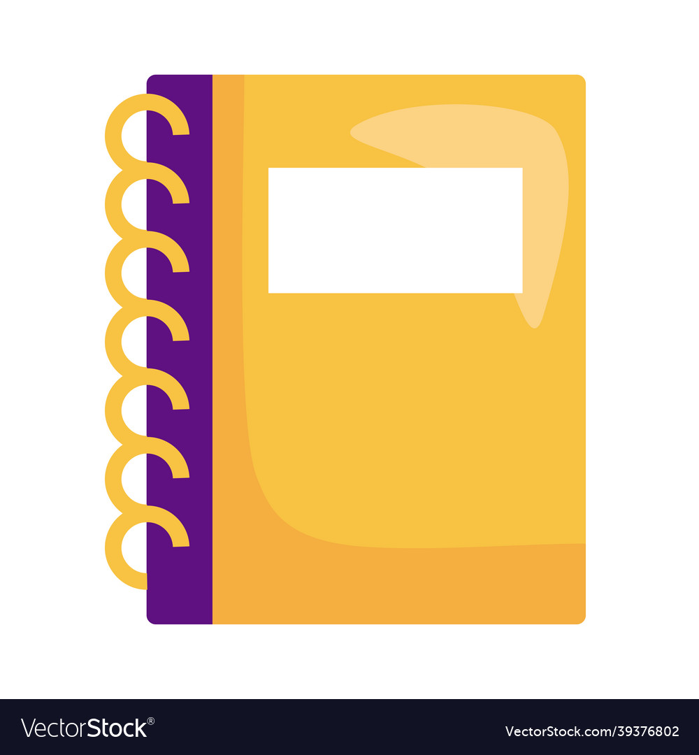 School notebook icon Royalty Free Vector Image