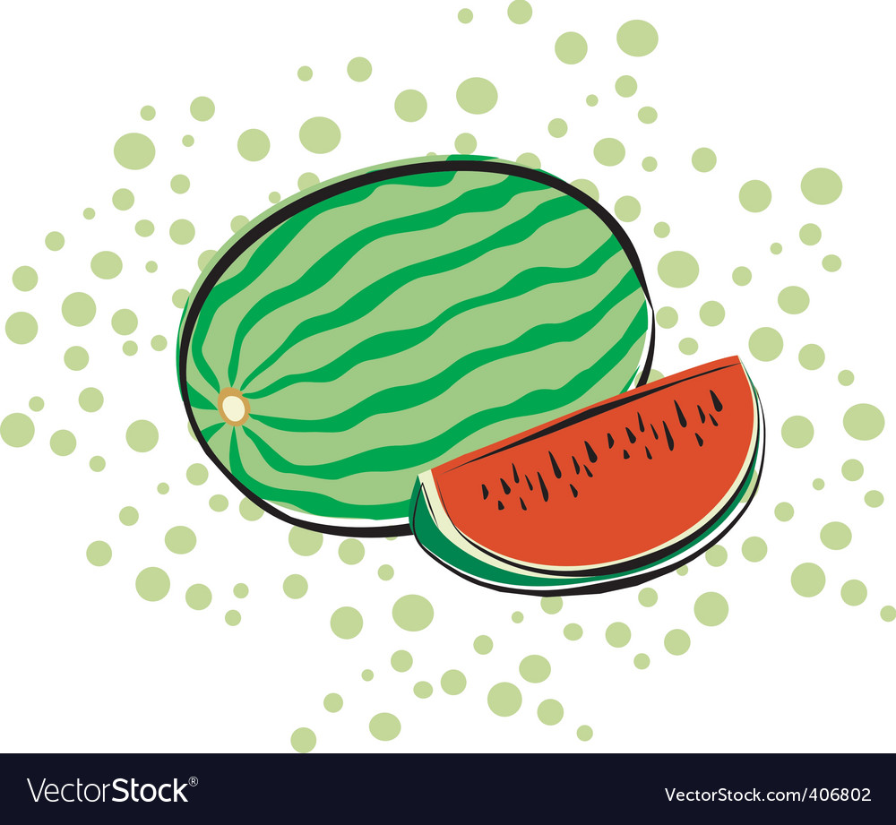 Watermelon Royalty Free Vector Image - VectorStock