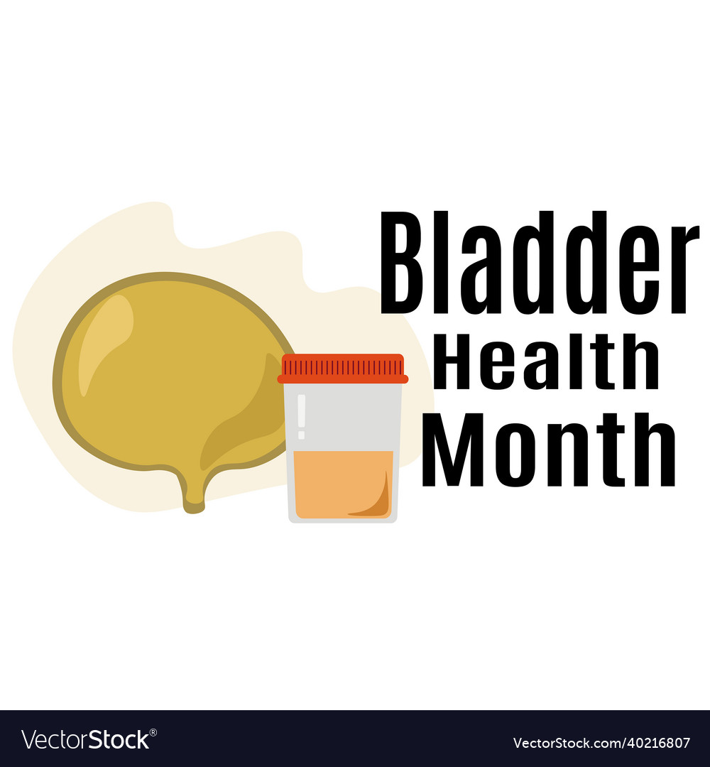 Bladder health month idea for a poster banner Vector Image