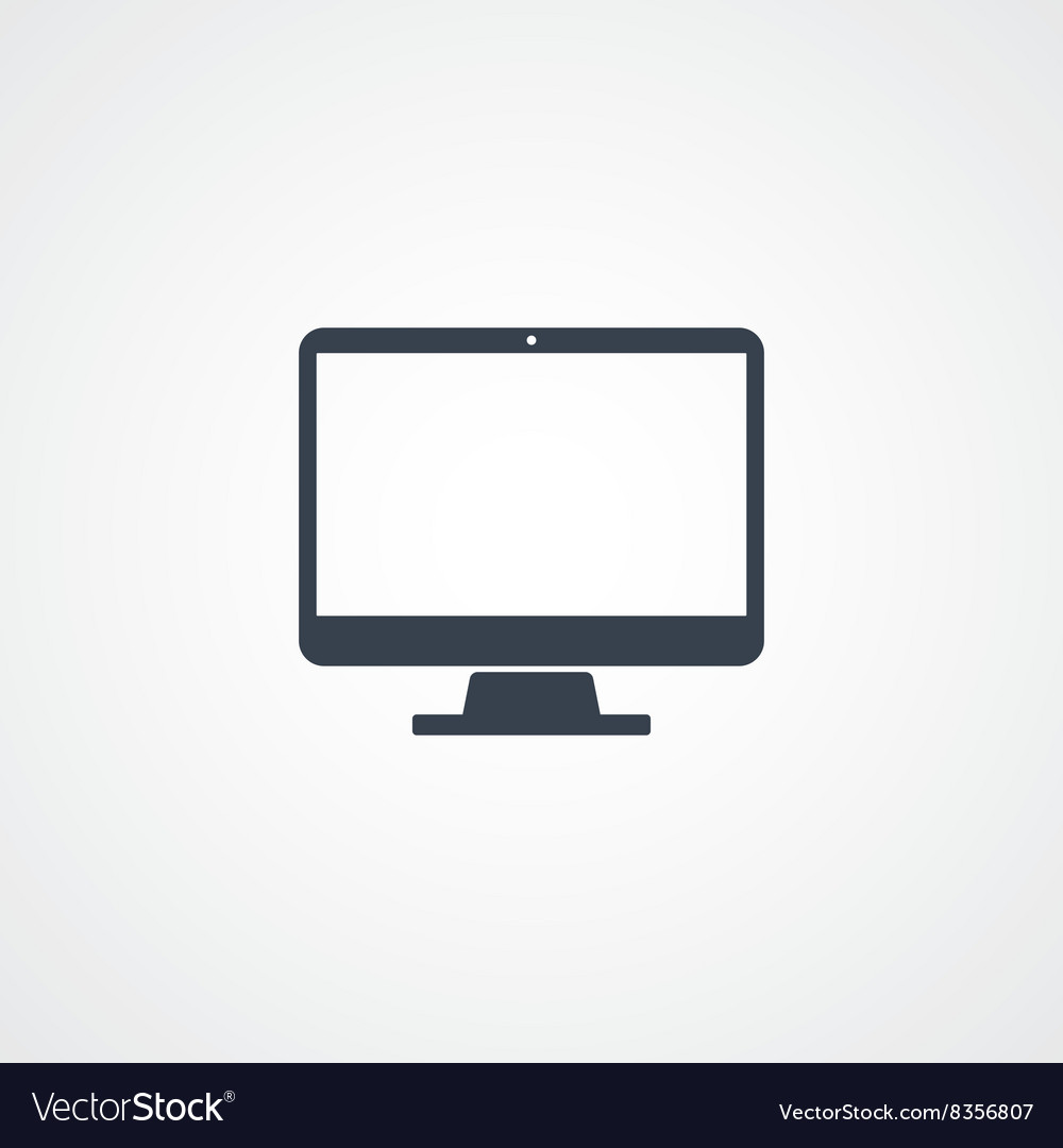 Computer desktop icon Royalty Free Vector Image