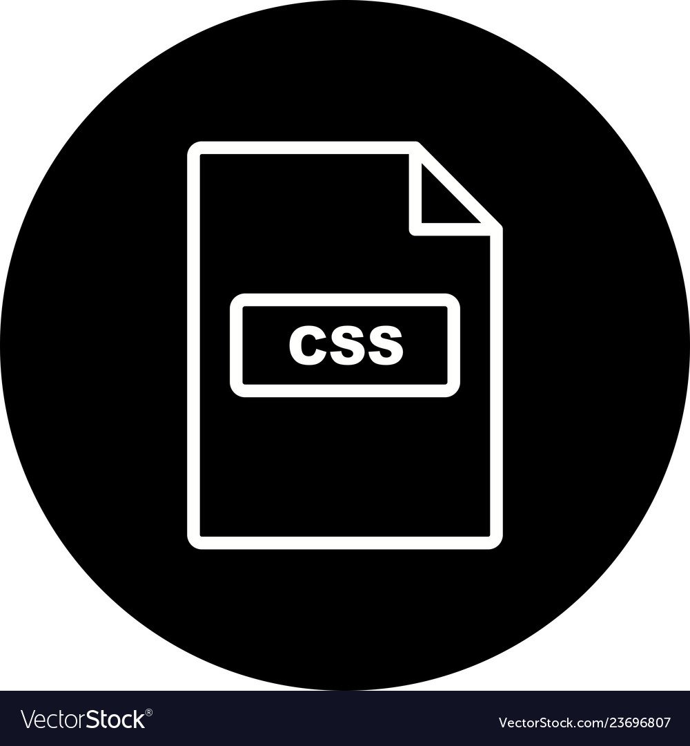 Css Icon Royalty Free Vector Image VectorStock