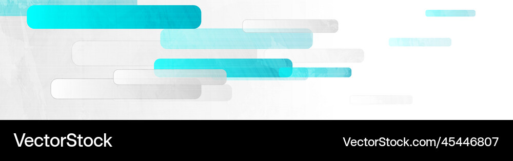 Cyan blue and grey grunge stripes abstract Vector Image