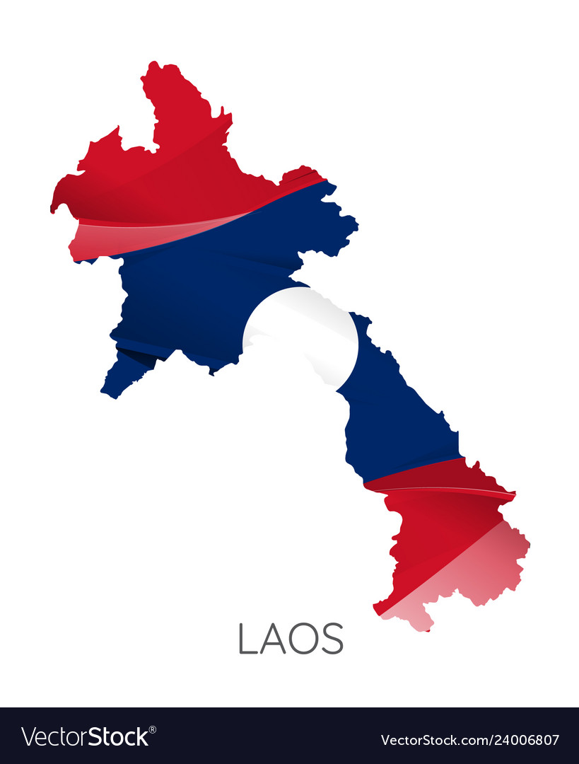 Map laos Royalty Free Vector Image - VectorStock
