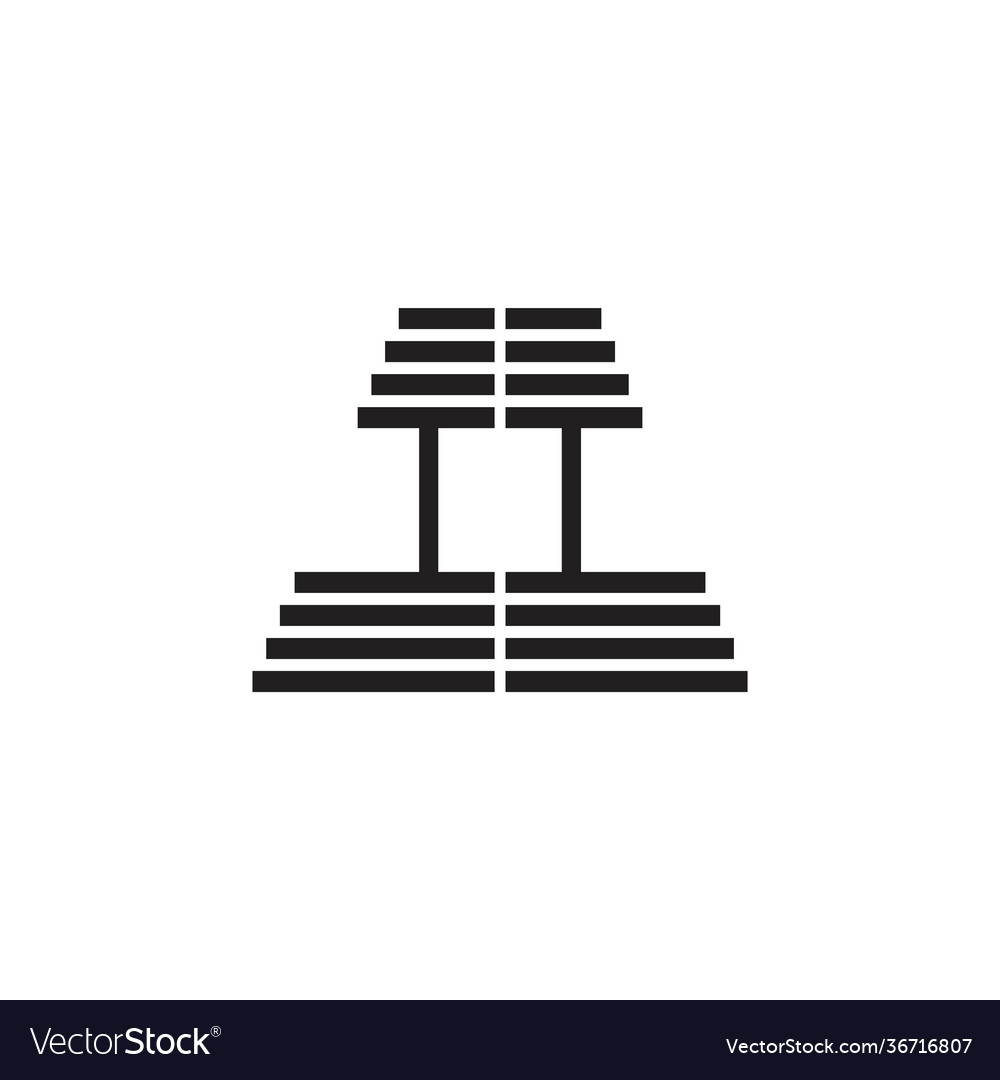 Simple temple logo Royalty Free Vector Image - VectorStock