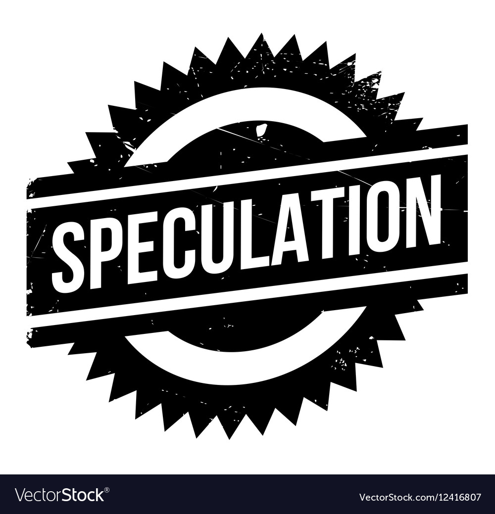 Speculation rubber stamp Royalty Free Vector Image