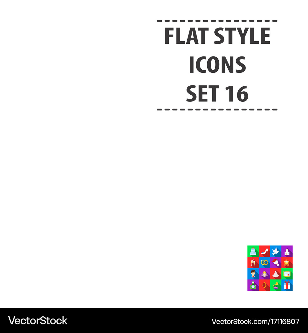 Weeding set icons in flat style big collection Vector Image