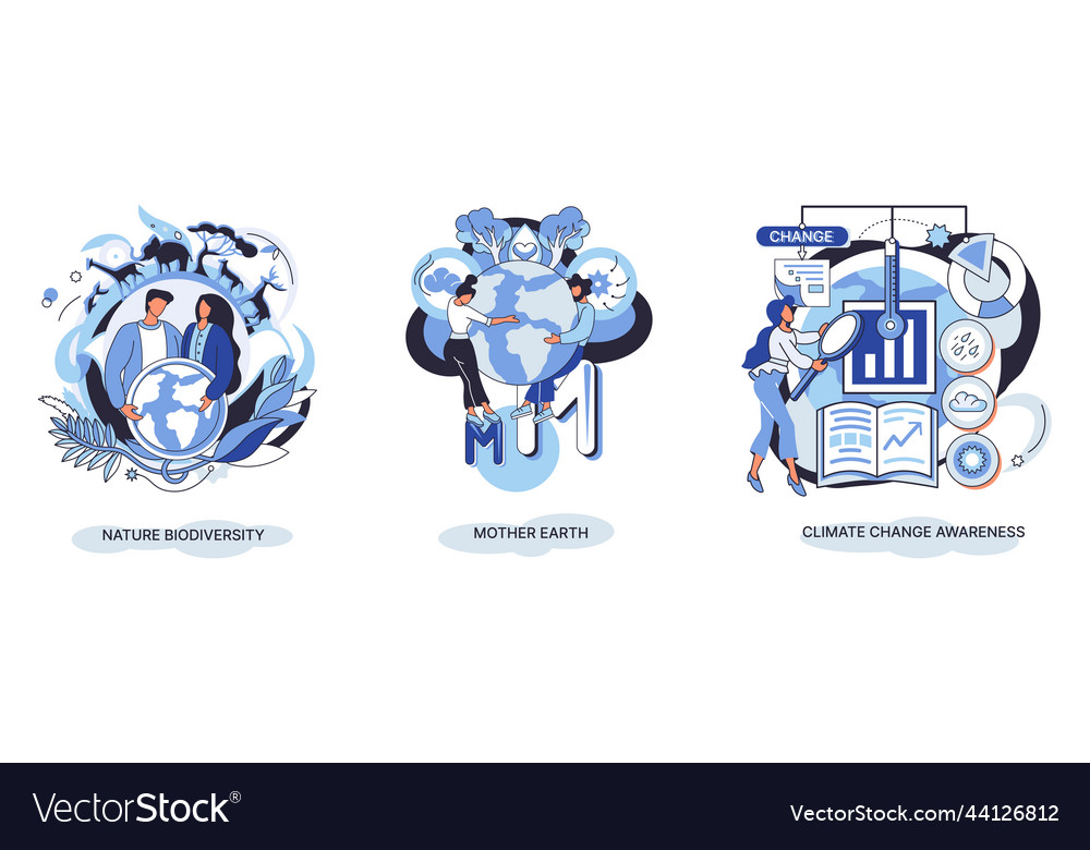 Change climate awareness saving planet mother Vector Image Change climate awareness saving planet mother Vector Image