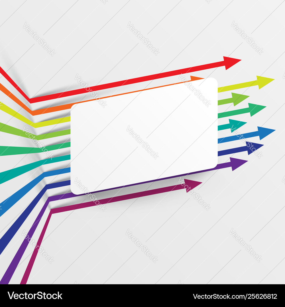Colorful and clean template with arrows Royalty Free Vector