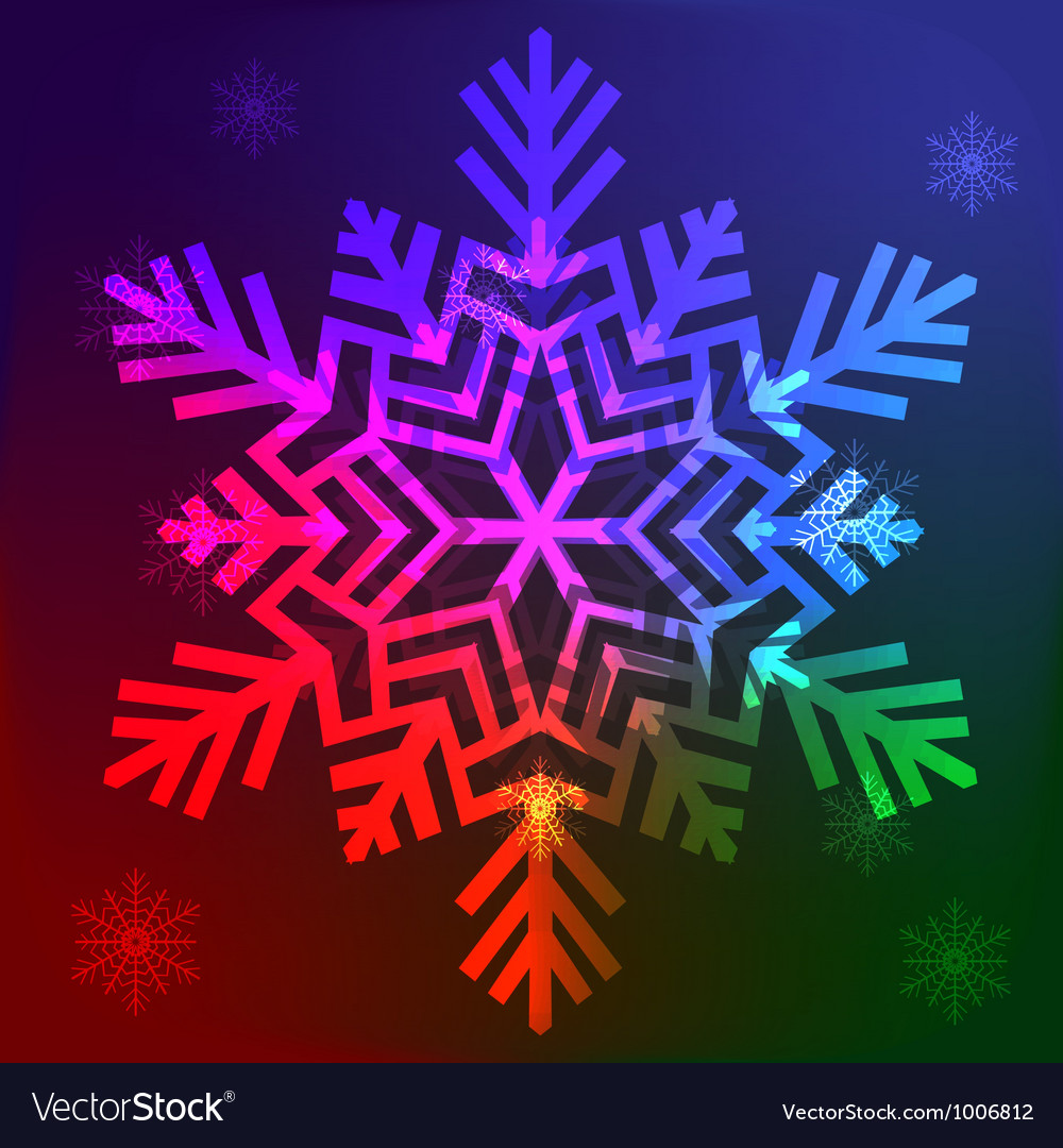 Decorative abstract snowflake Royalty Free Vector Image