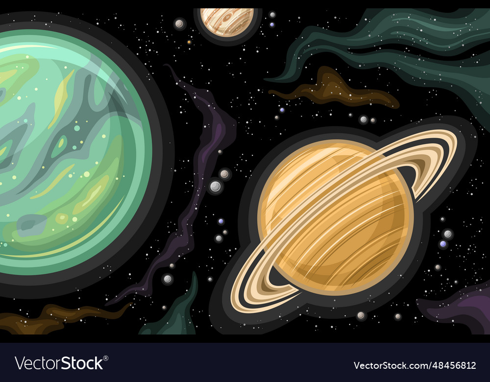 Fantasy space chart Royalty Free Vector Image - VectorStock