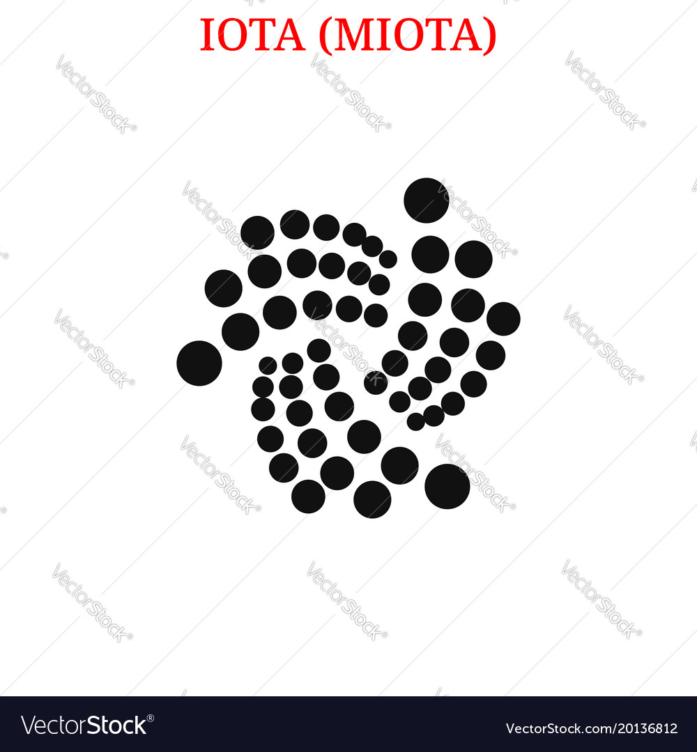 Iota miota logo Royalty Free Vector Image - VectorStock