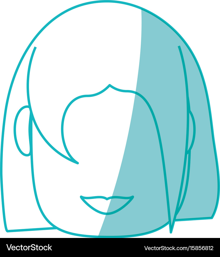 Woman faceless cartoon Royalty Free Vector Image