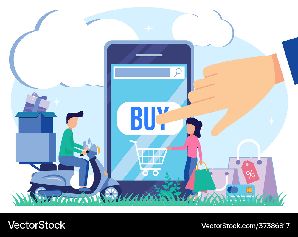 Graphic cartoon character order online Royalty Free Vector