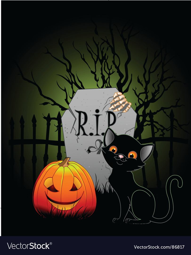 Halloween night Royalty Free Vector Image - VectorStock