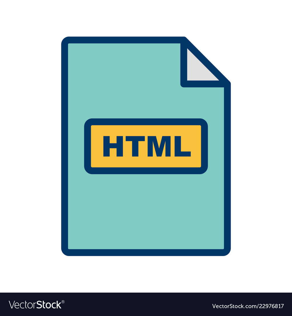 Html icon Royalty Free Vector Image - VectorStock