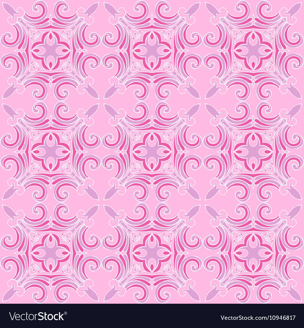 Pink abstract seamless pattern Royalty Free Vector Image