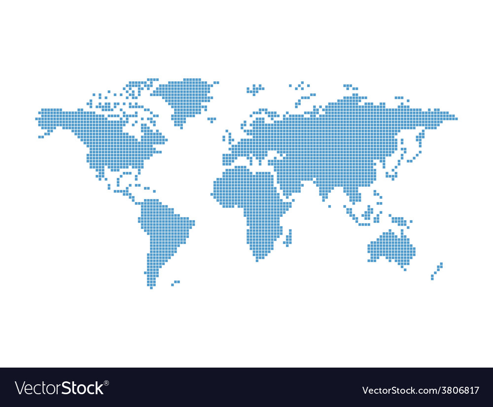 World map theme Royalty Free Vector Image - VectorStock