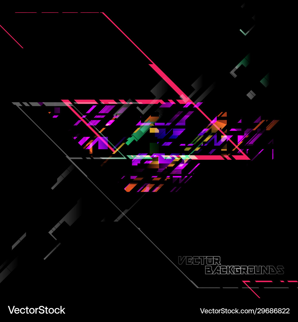 Abstract colors geometry shape Royalty Free Vector Image