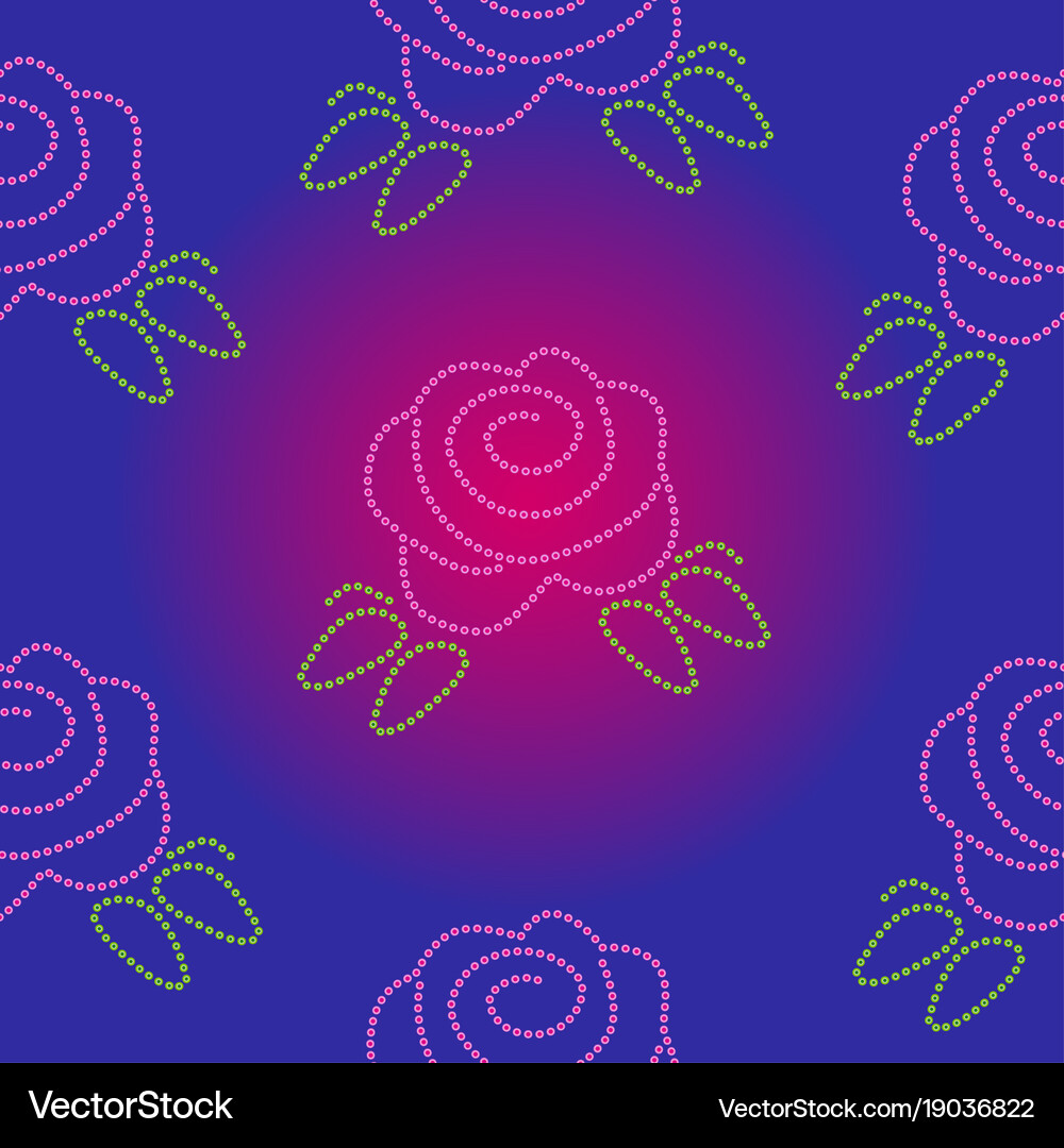 Abstract seamless pattern in the form of a rose Vector Image
