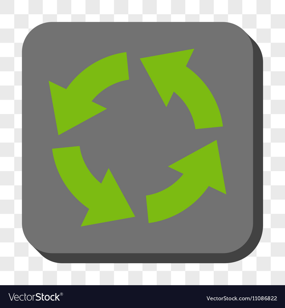 Circulation rounded square button Royalty Free Vector Image