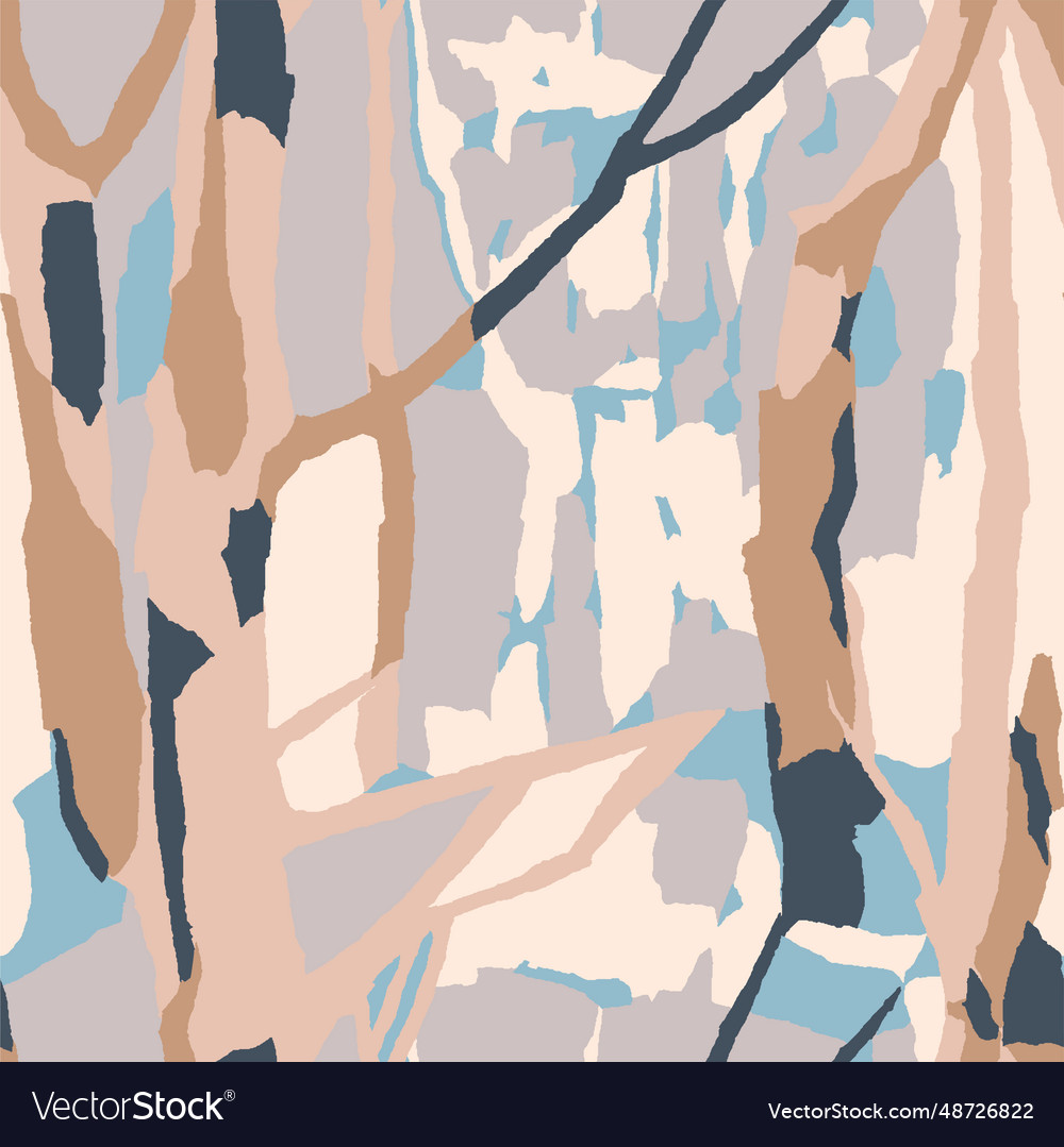 Forest themed seamless pattern Royalty Free Vector Image