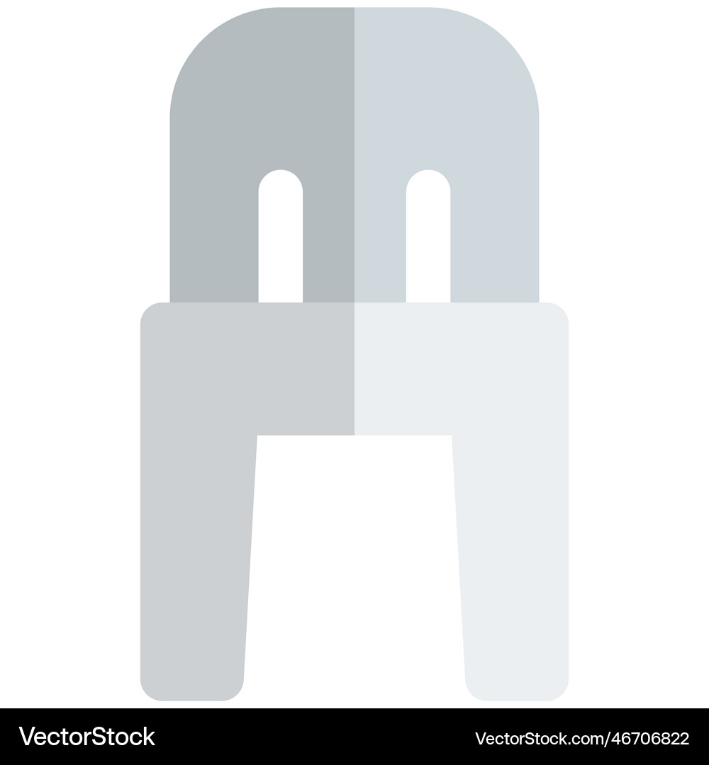 Light weighted monobloc chair for outdoors Vector Image