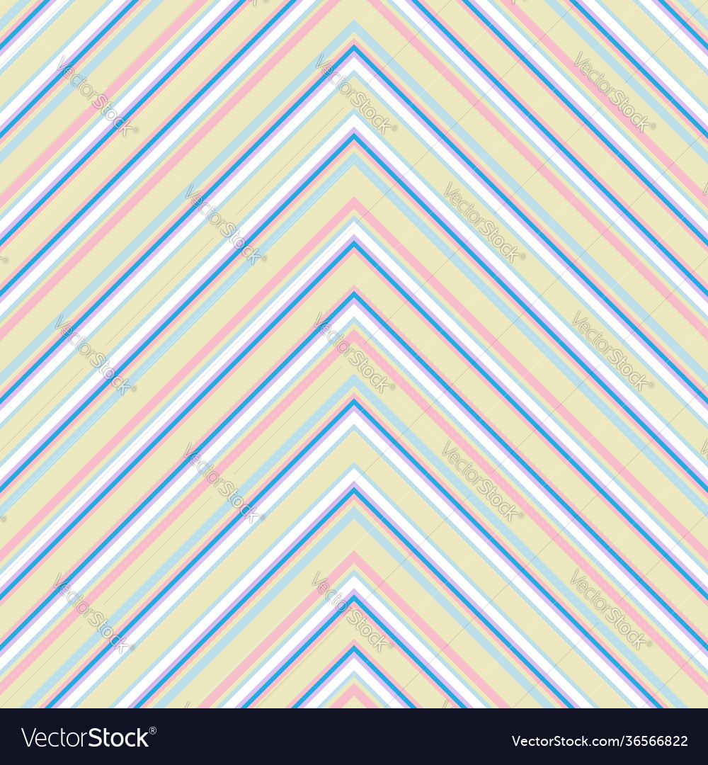 Rainbow chevron diagonal stripes seamless pattern Vector Image