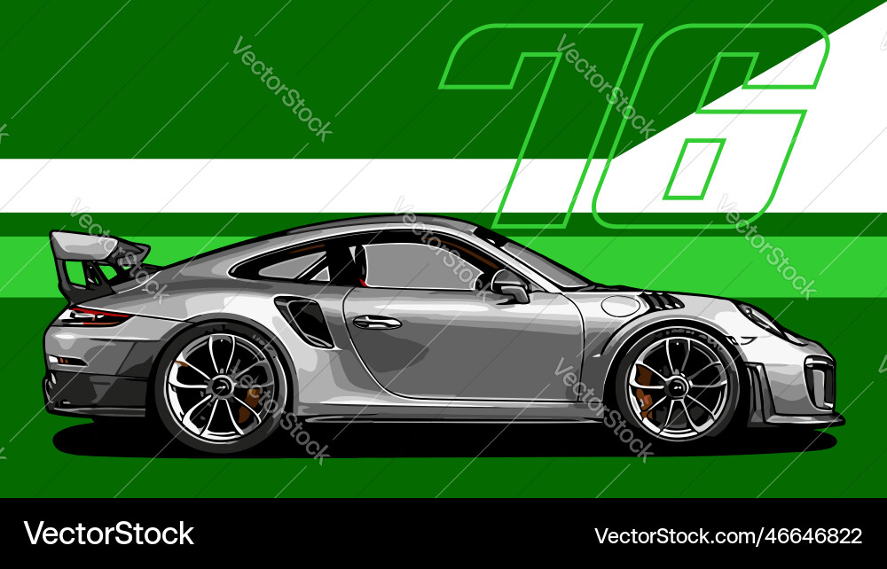 Sport car template for graphic design Royalty Free Vector