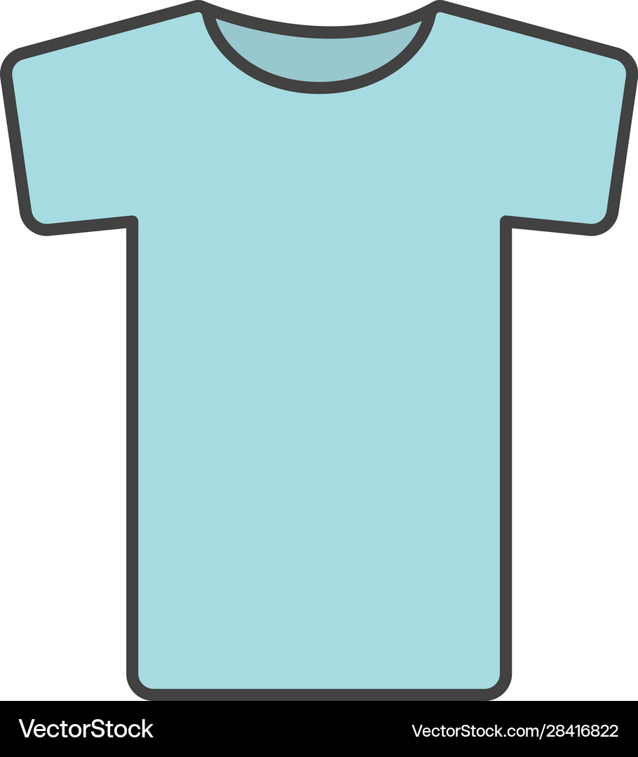 T-shirt color icon Royalty Free Vector Image - VectorStock