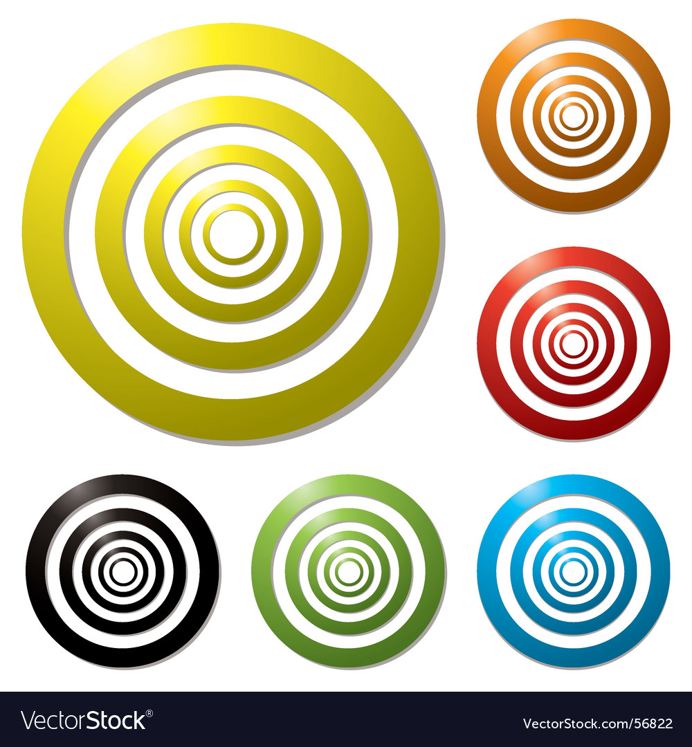 Target variation Royalty Free Vector Image - VectorStock